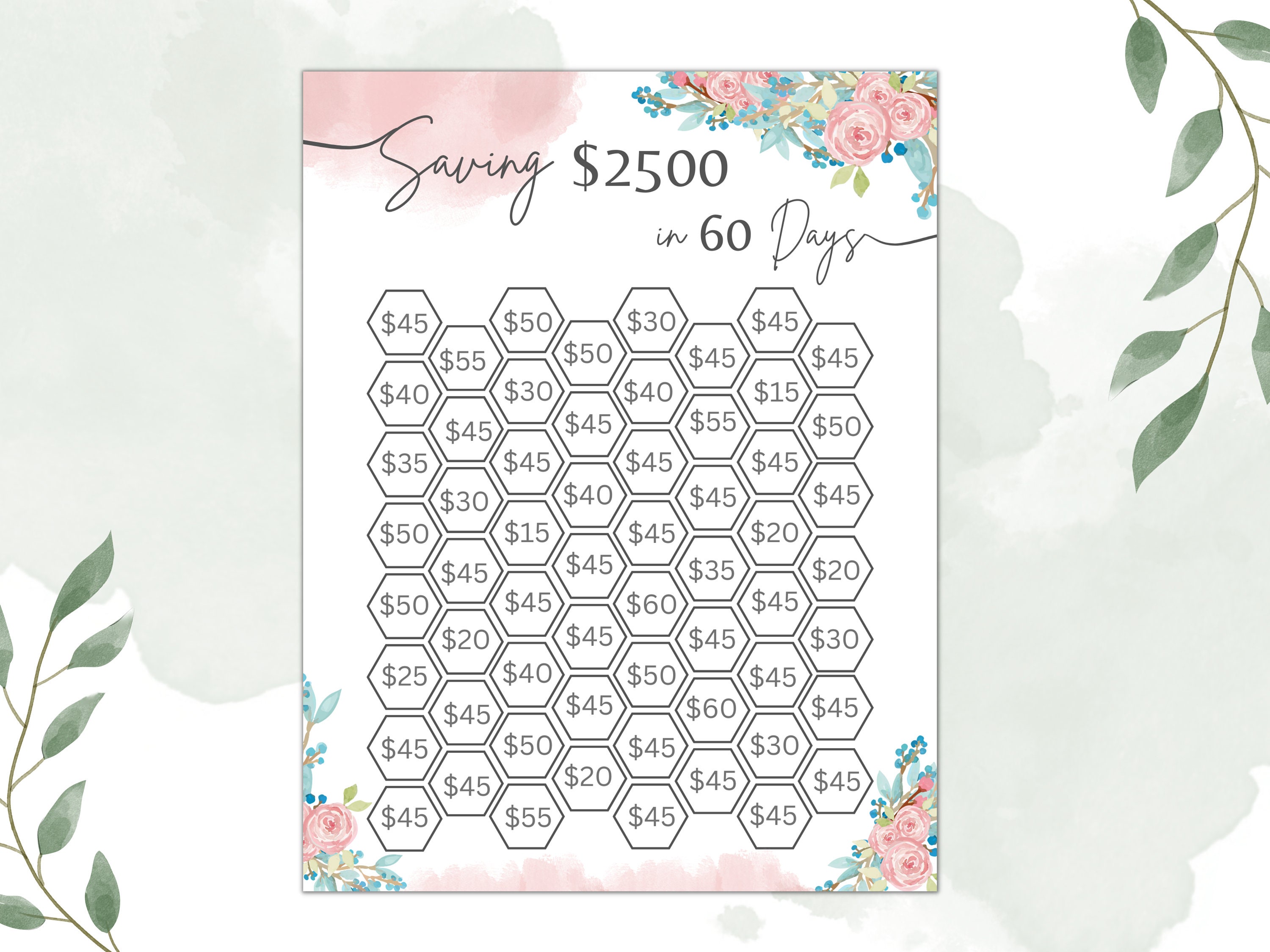 Save 2500 Dollars in 60 Days Challenge | Money Saving Challenge ...