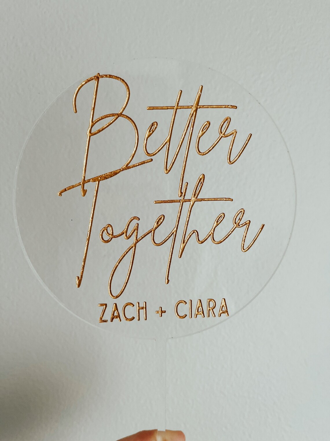 Acrylic Cake Topper Wedding Cake Topper Better Together Cake - Etsy