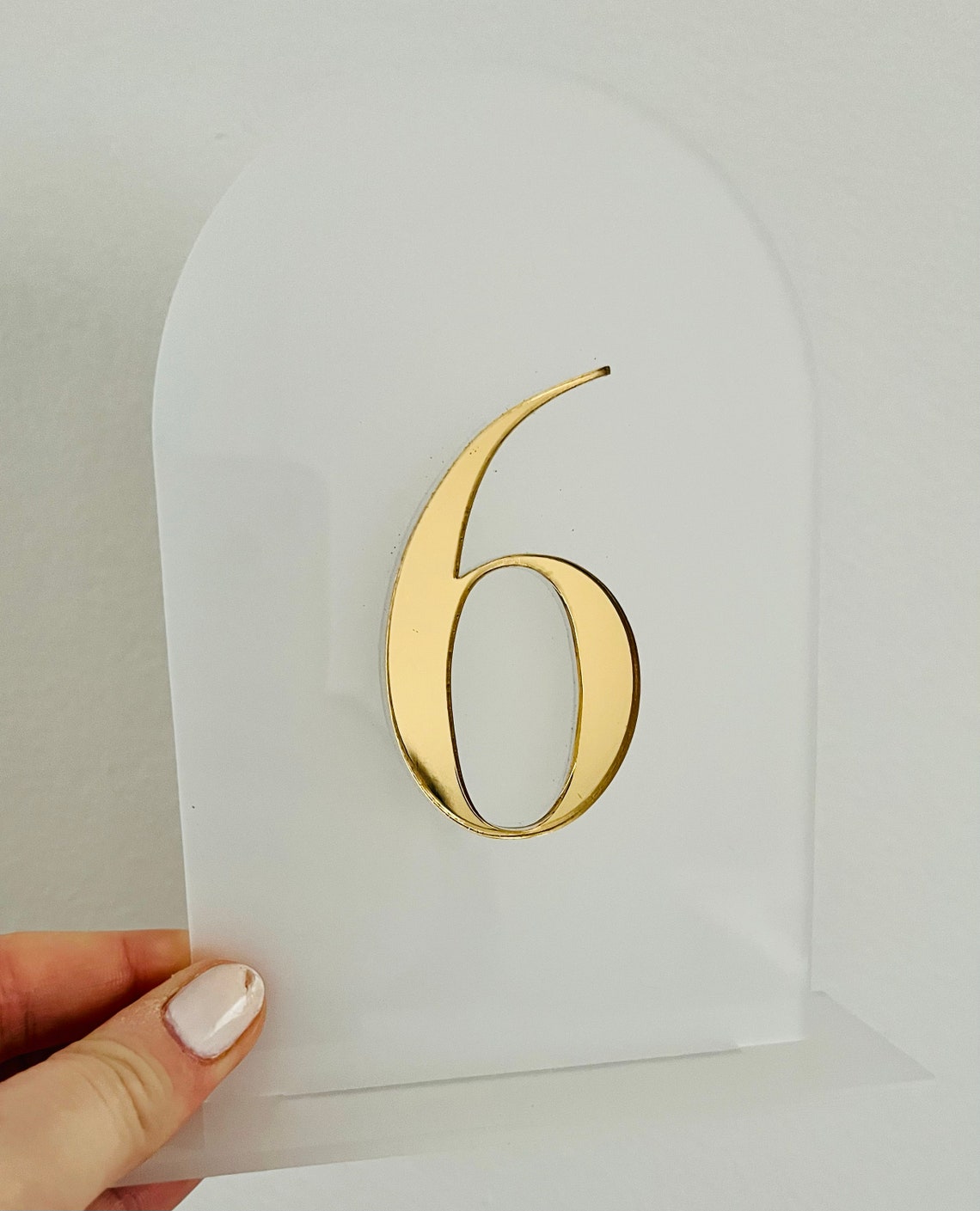 Arch Mirror Table Numbers Gold Table Numbers Acrylic Table Numbers ...