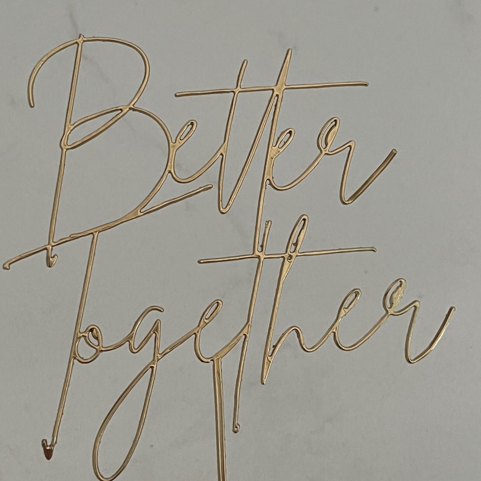 Acrylic Cake Topper Wedding Cake Topper Better Together Cake | Etsy