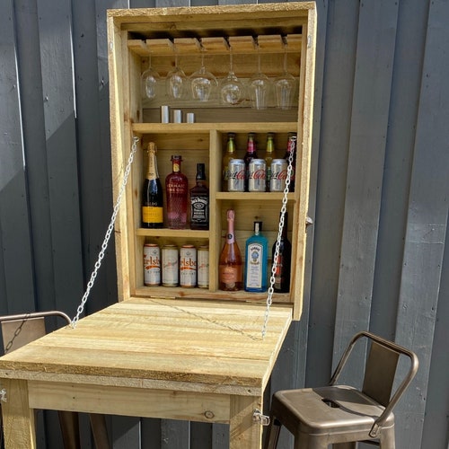 Cast & Wood Deluxe Murphy Bar Handmade Premium Wall Mounted - Etsy