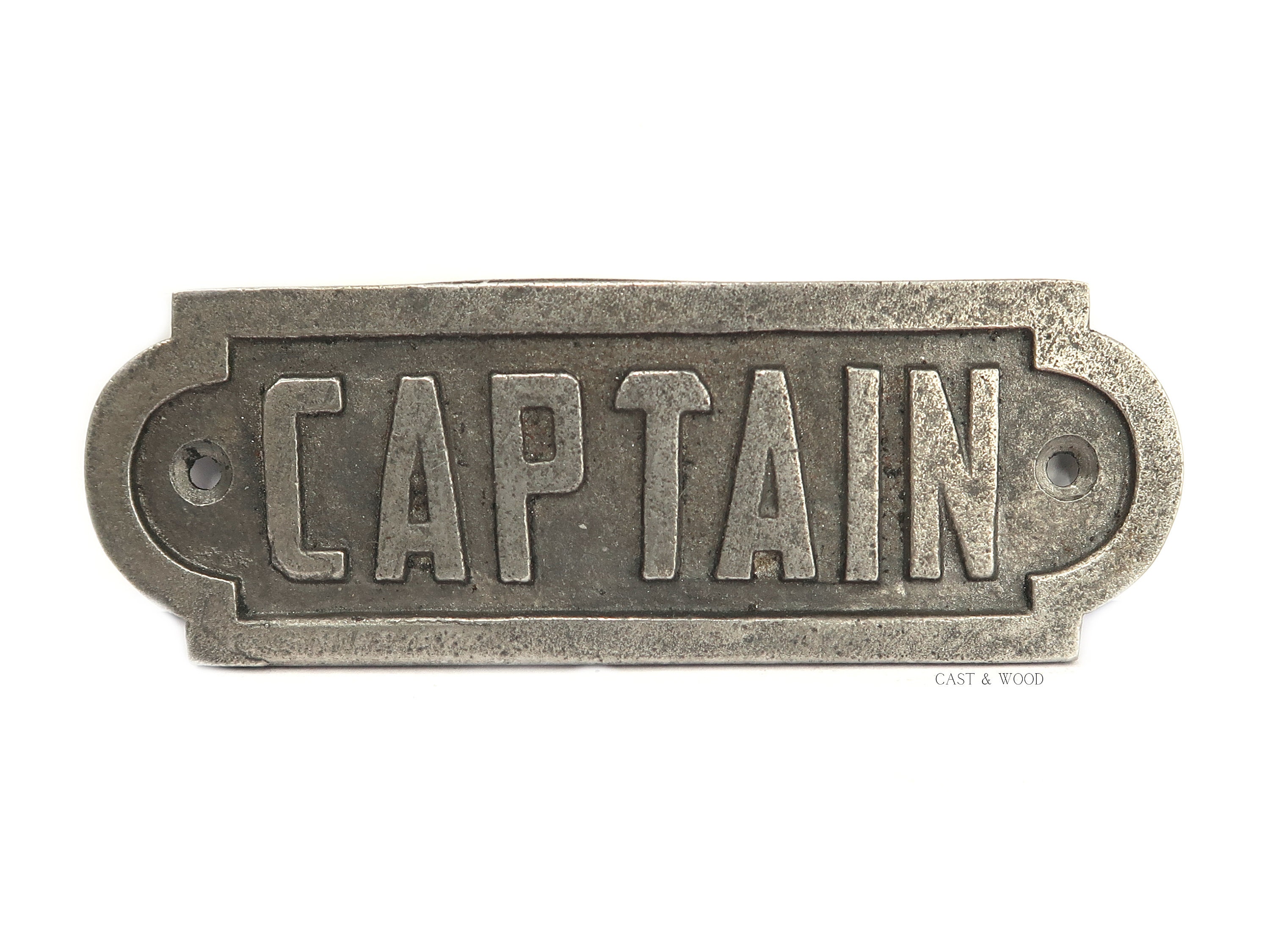 Captain Wall Plaque Wall Mounted Sign Antique Cast Iron - Etsy