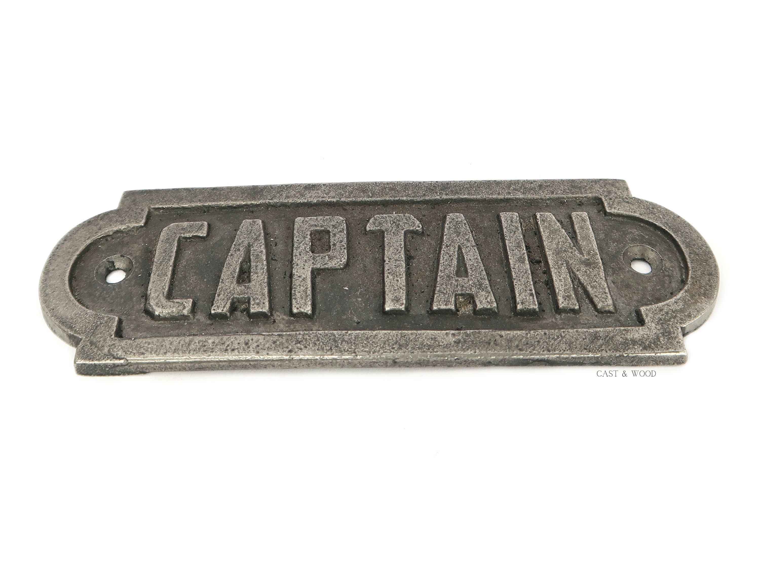 Captain Wall Plaque Wall Mounted Sign Antique Cast Iron - Etsy