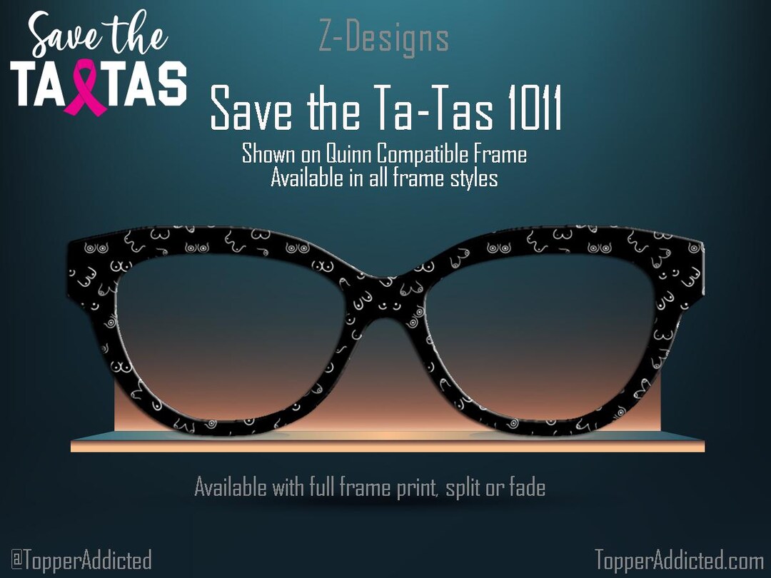 Save the Ta-tas - Pair Eyewear Compatible Metal Magnetic Toppers - All ...