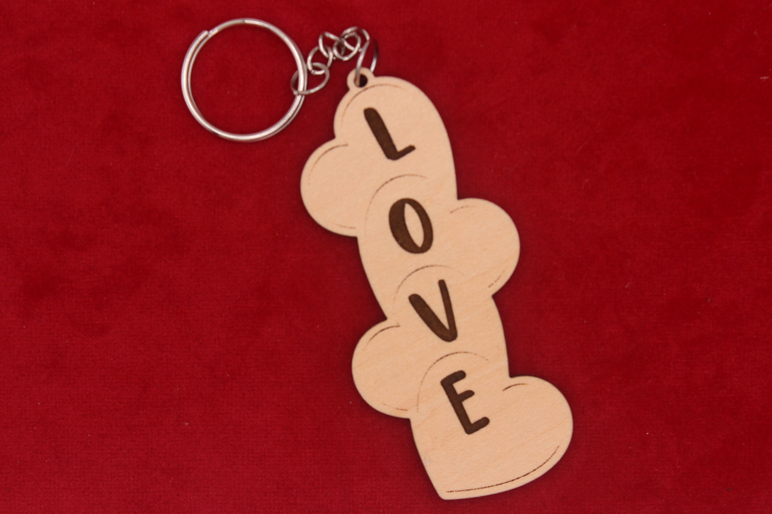 Valentines Day Keychain I Love You Keychain Love Keychain Laser Cut ...