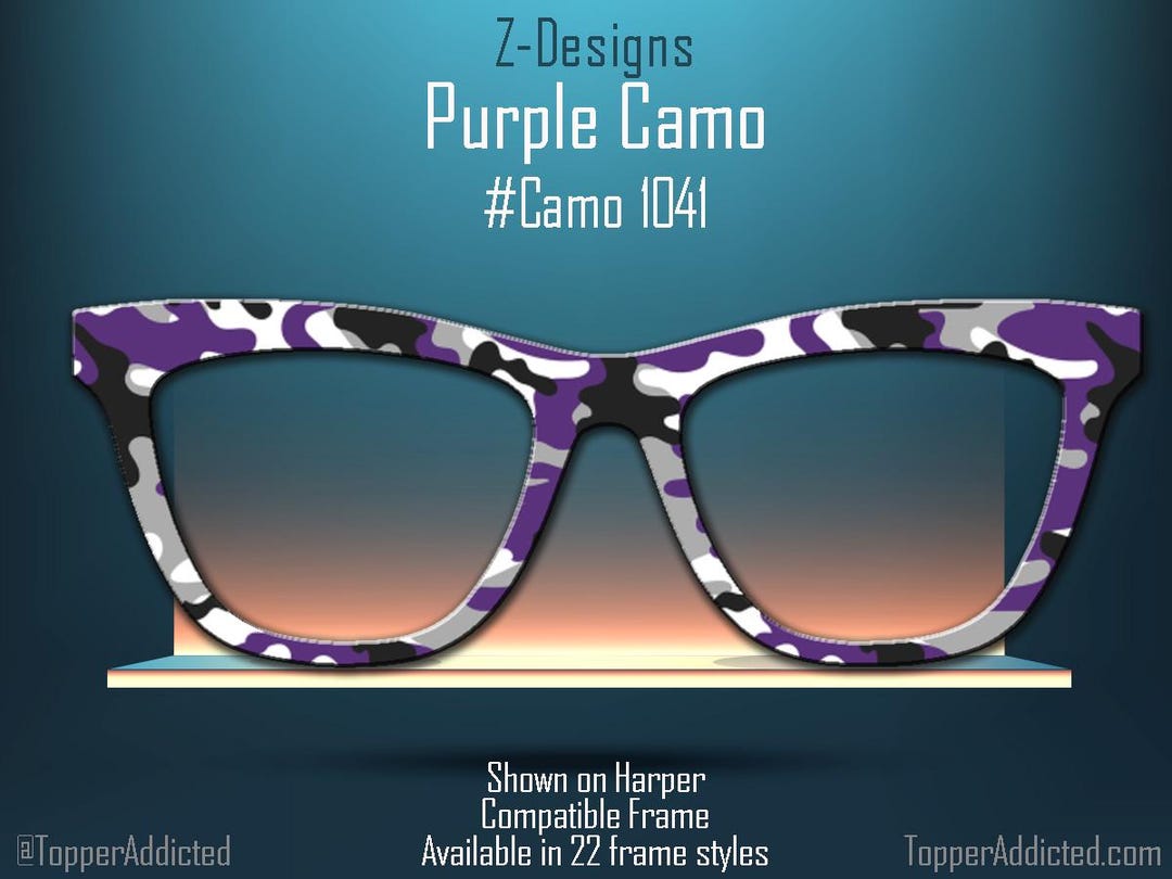 Purple Camo Magnetic Topper for Pair Eyewear – Available in Full Frame ...