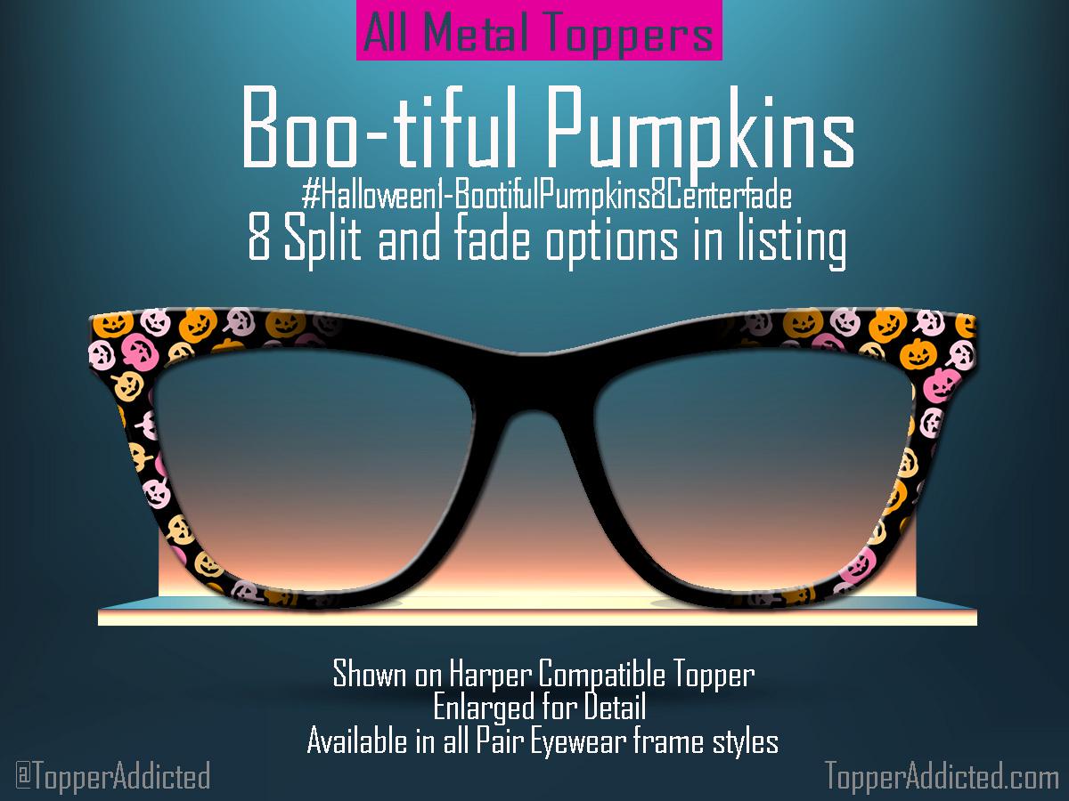 Boo-tiful Pumpkins Halloween Magnetic Topper for Pair Eyewear ...