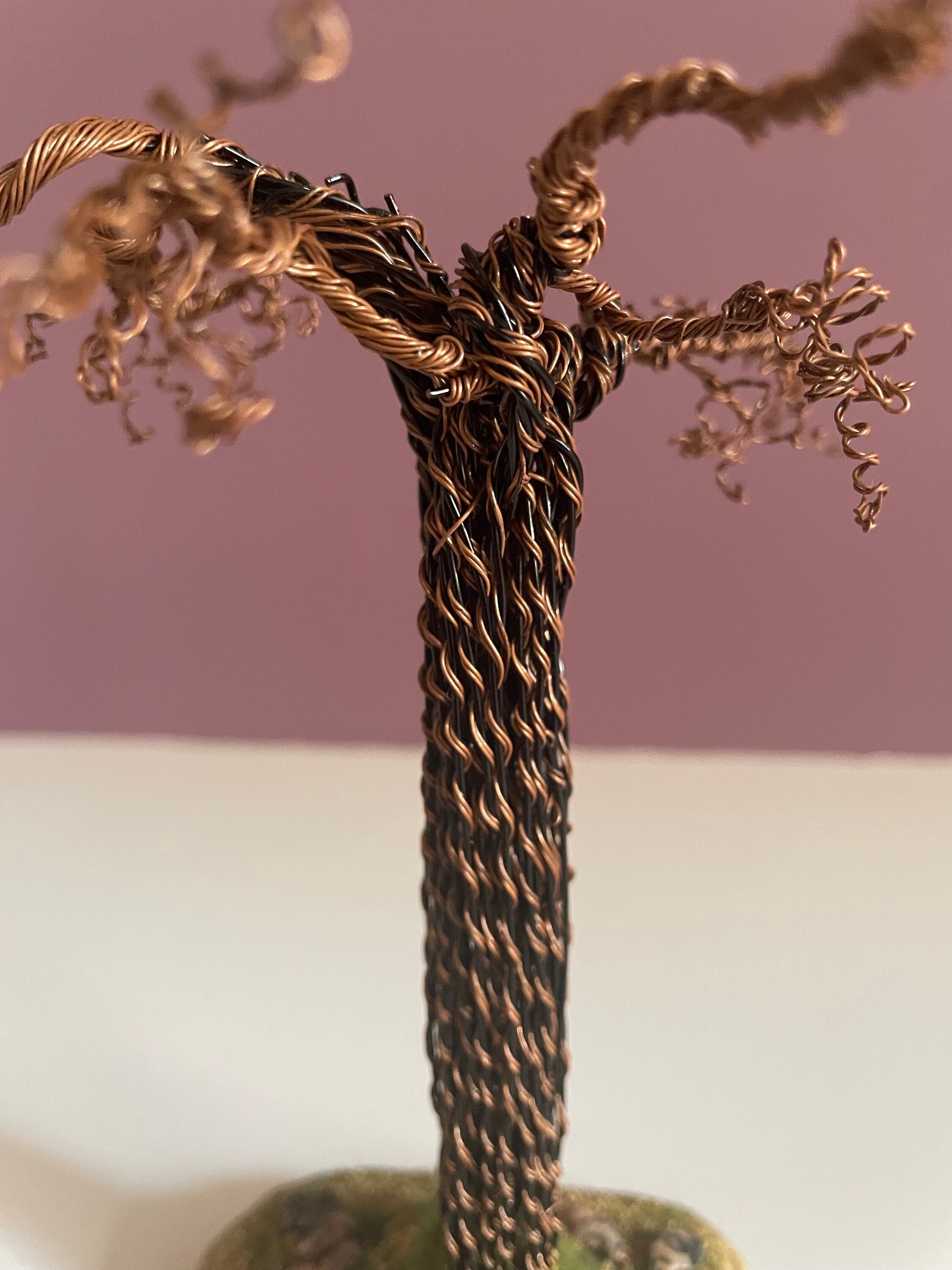 Madagascan Baobab Tree Sculpture on Stone Twisted Wire - Etsy