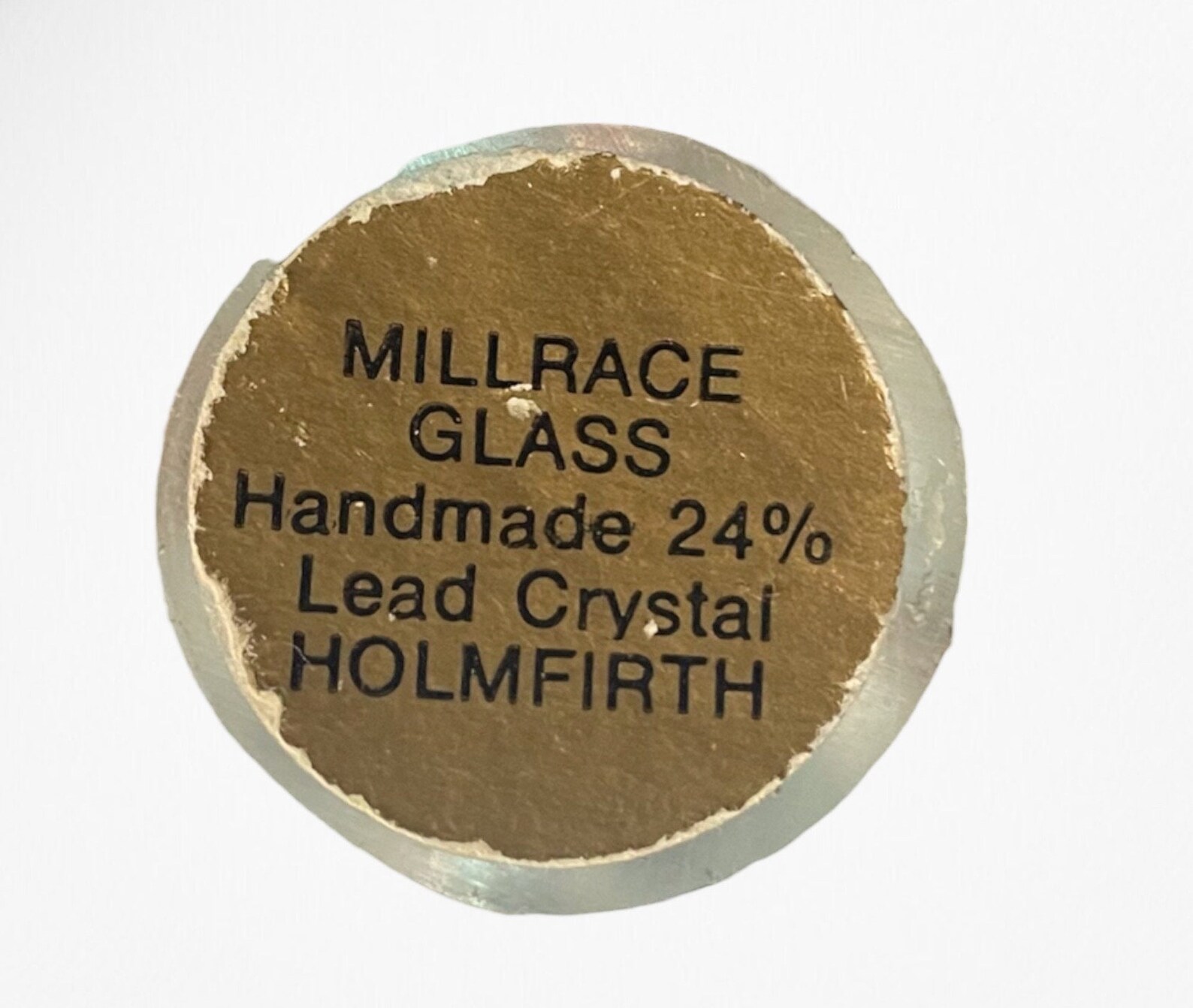 Twisted Wire Tree on Vintage Millrace Glass Crystal Paperweight, OOAK ...