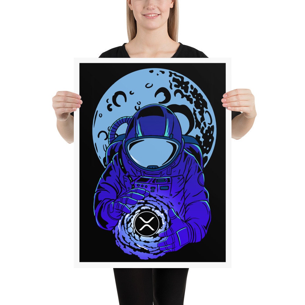 XRP crypto Poster Artwork Ripple XRP Crypto wall poster - Etsy Italia