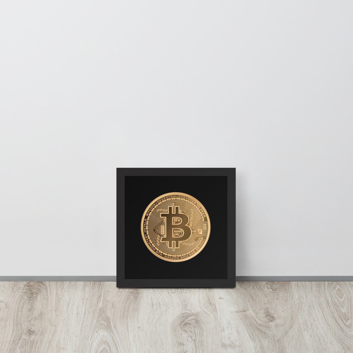 Bitcoin Poster Art, BTC Crypto-currency Framed Poster - Etsy UK