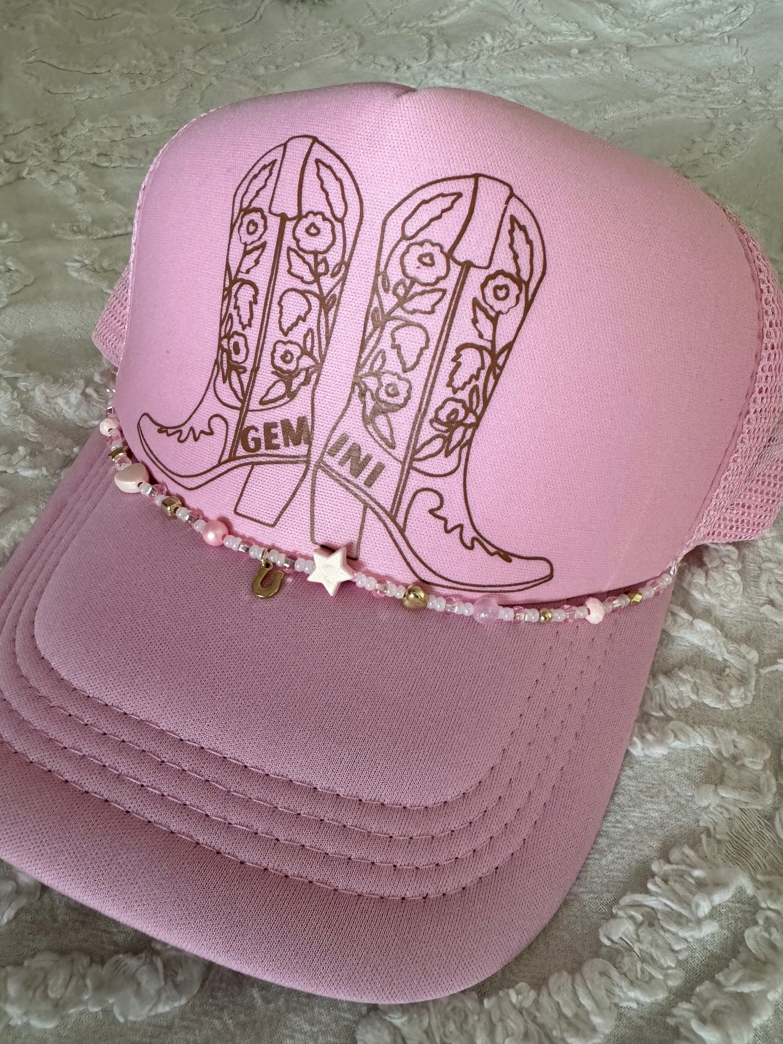 Cowboy Boot Trucker Hat - Etsy