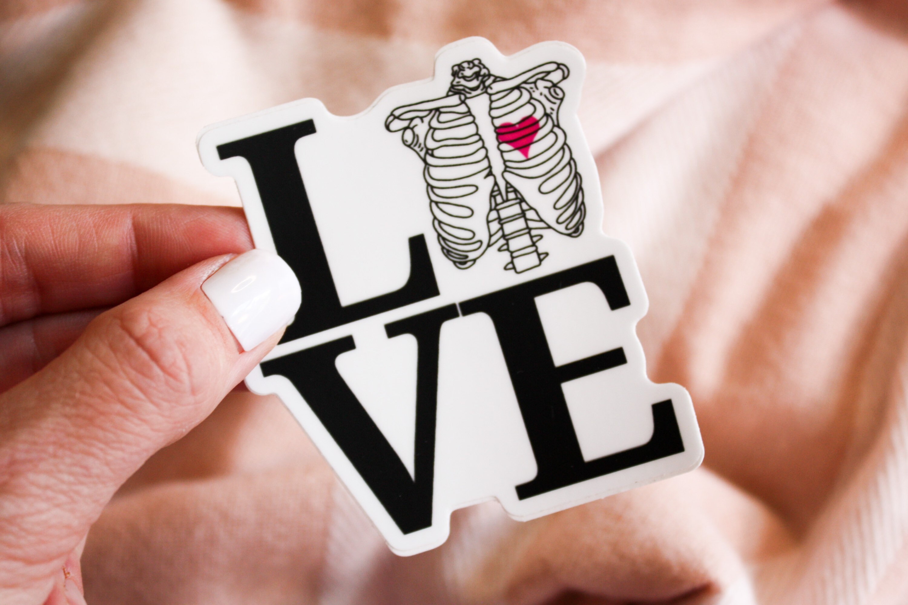 X-ray Love Sticker Permanent Vinyl Sticker 3 X 2.62 Inches - Etsy