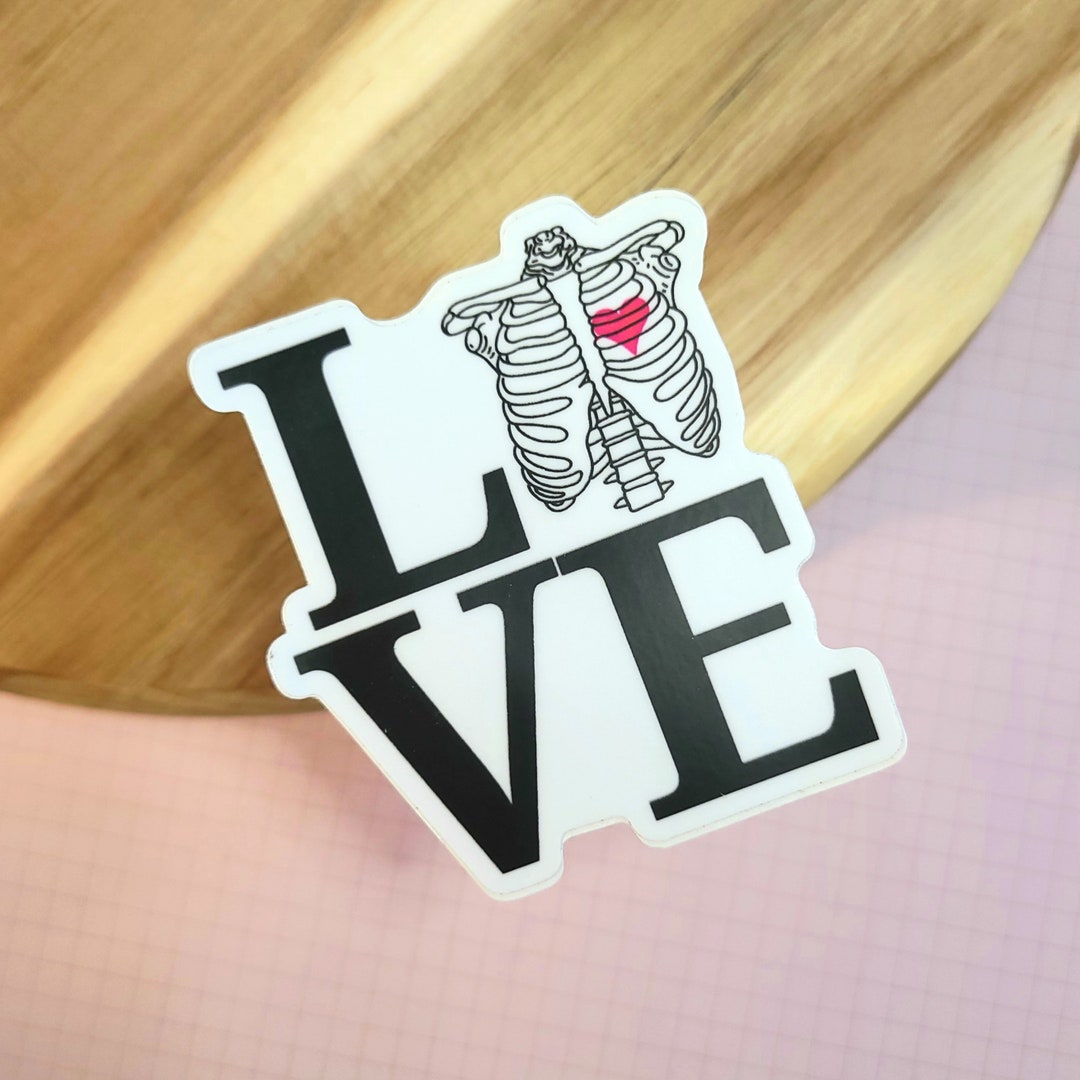 X-ray Love Sticker Permanent Vinyl Sticker 3 X 2.62 Inches - Etsy
