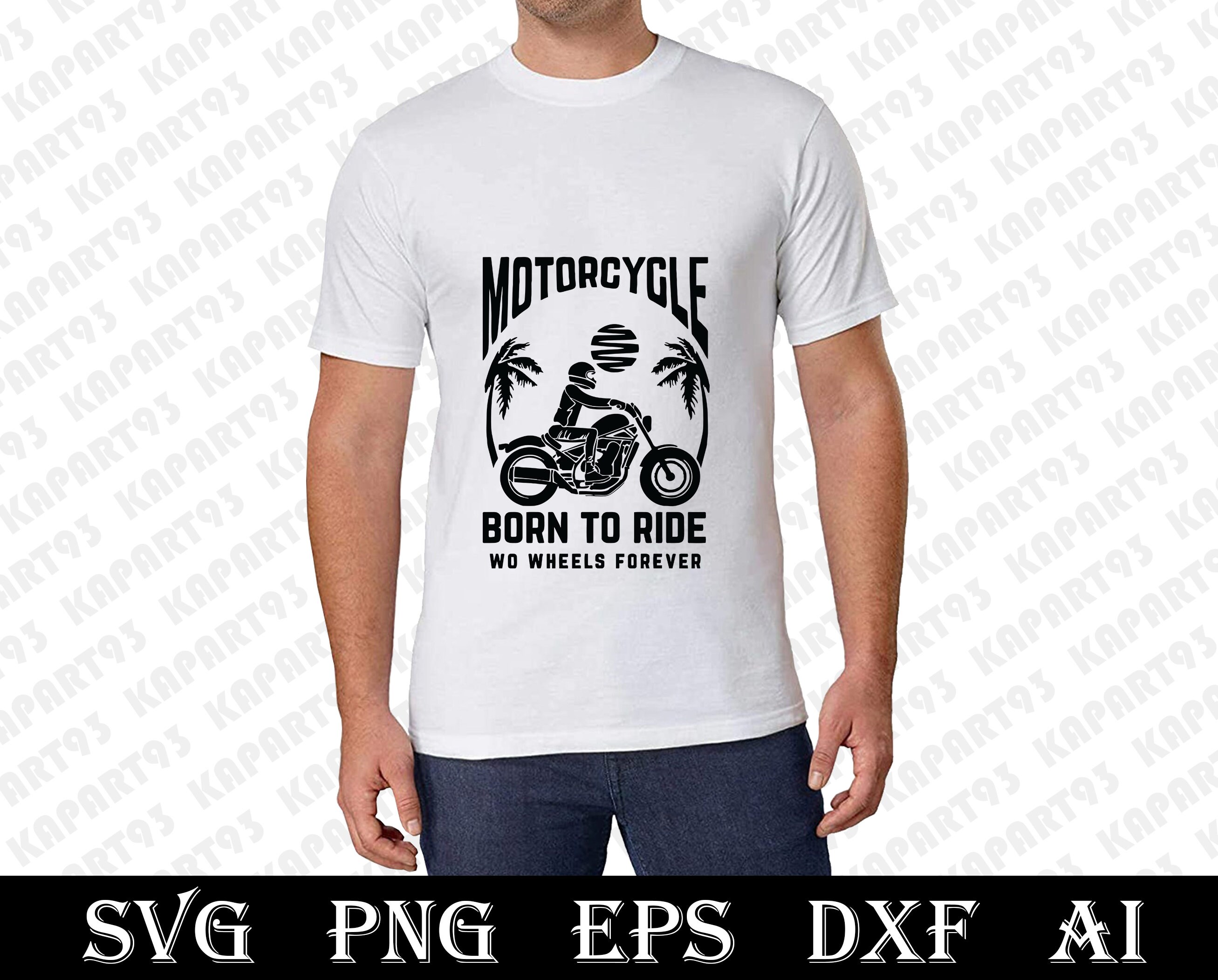 Motorcycle SVG, Biker SVG, Born to Ride Svg, Motorcycle on the Beach ...