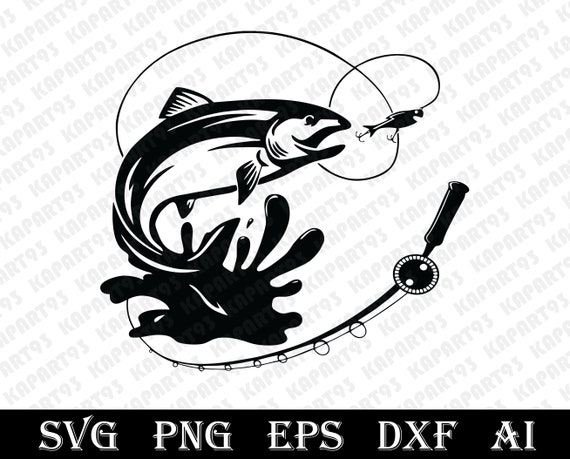 Fishing Svg Fly Fishing Svg Fishing Rod Svg Fishing Reel | Etsy