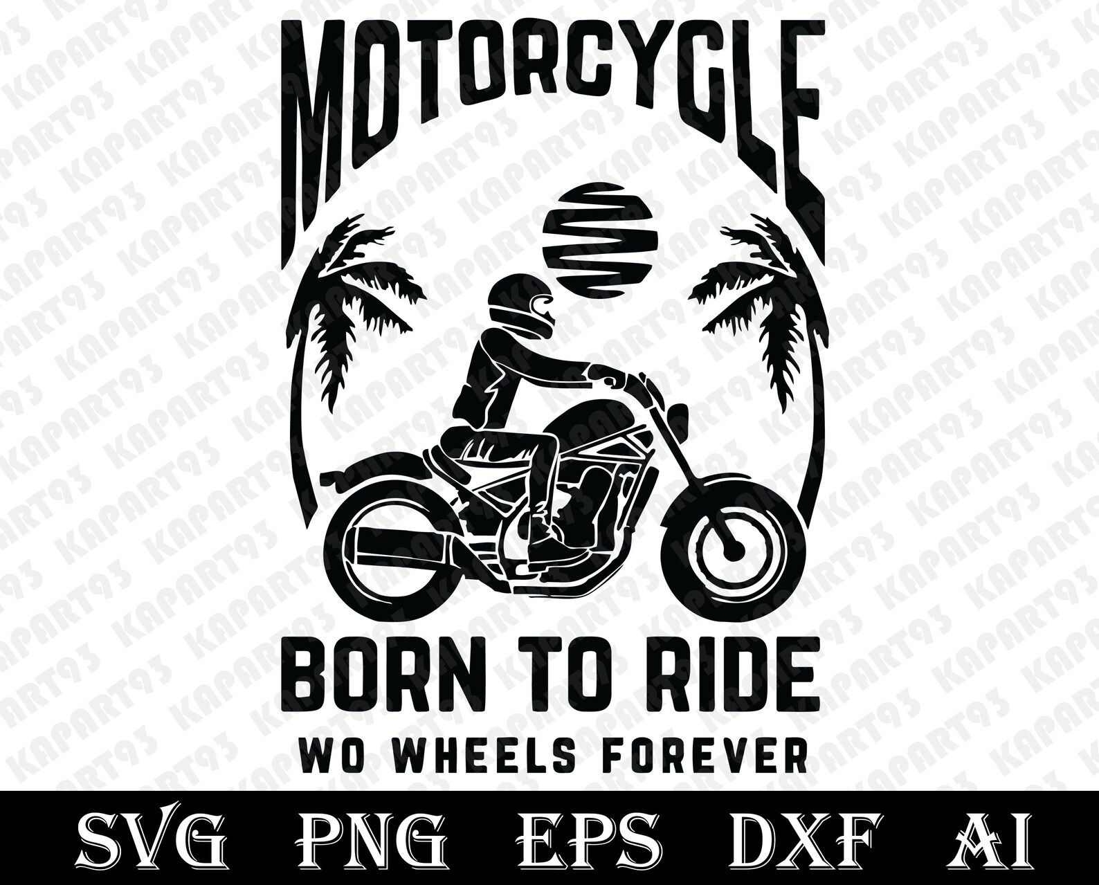 Motorcycle SVG, Biker SVG, Born to Ride Svg, Motorcycle on the Beach ...