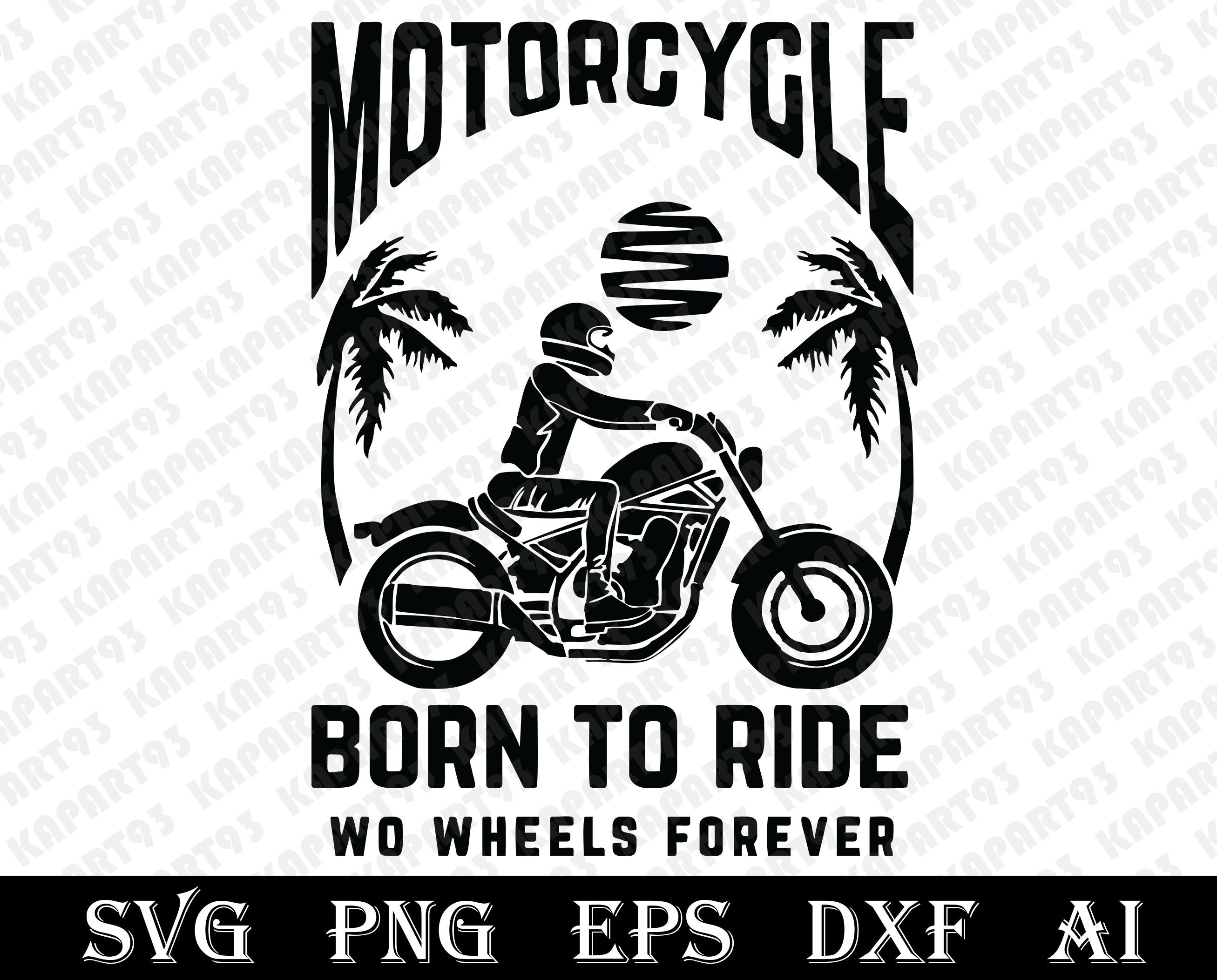 Motorcycle SVG, Biker SVG, Born to Ride Svg, Motorcycle on the Beach ...