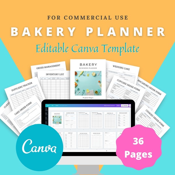 Bakery Planner - Etsy
