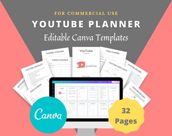Youtube Planner Template - Etsy