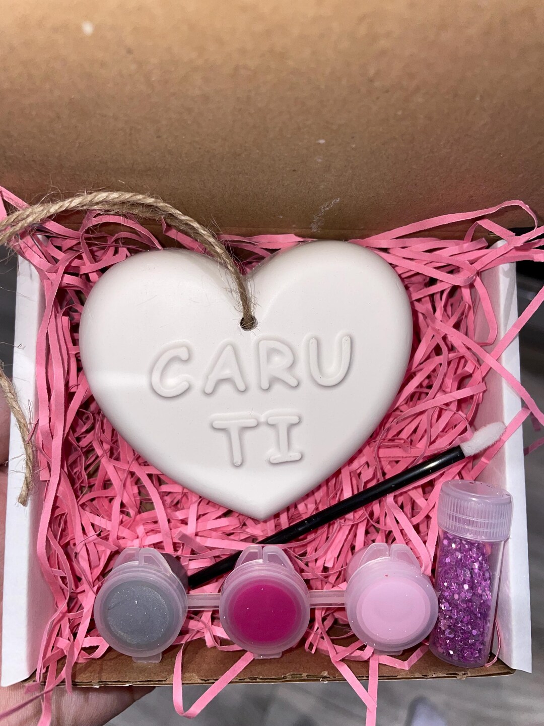 Paint Your Own Welsh Language Heart ~ Children’s Craft Kit ~ Dydd ...