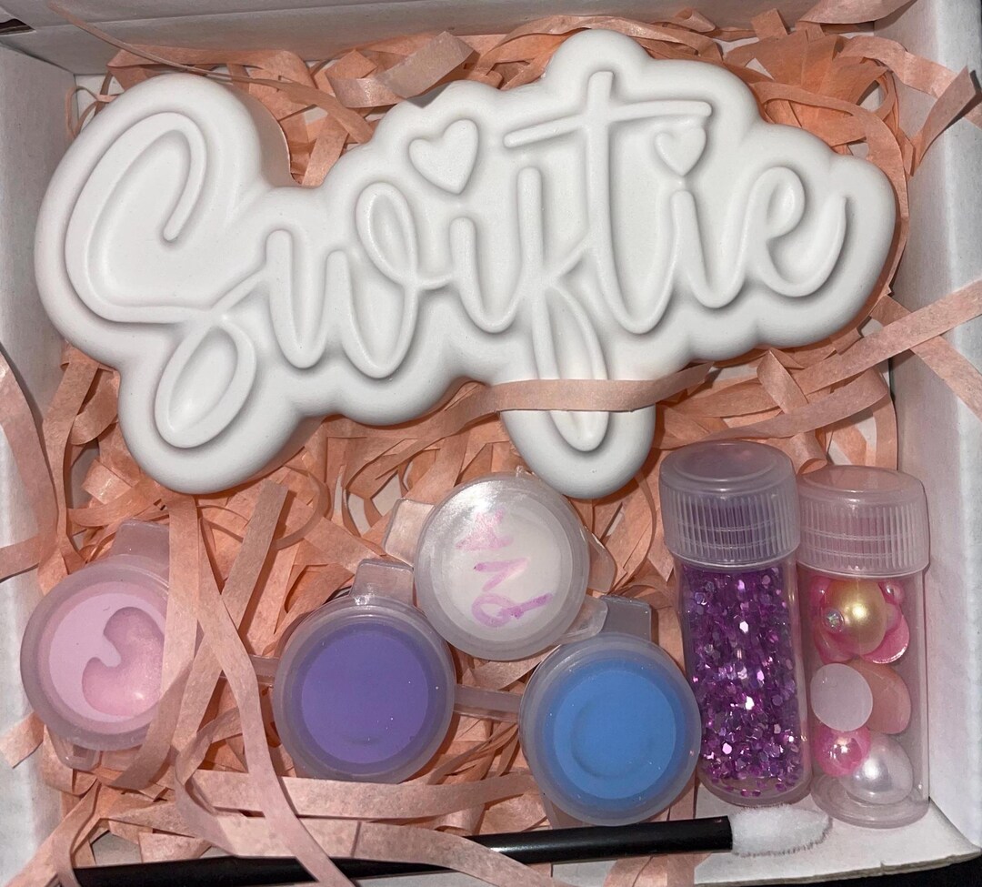 Paint Your Own Swiftie Figure ~ Eras Tour Craft With Glitter and Gems ~ Taylor Swift Inspired ...