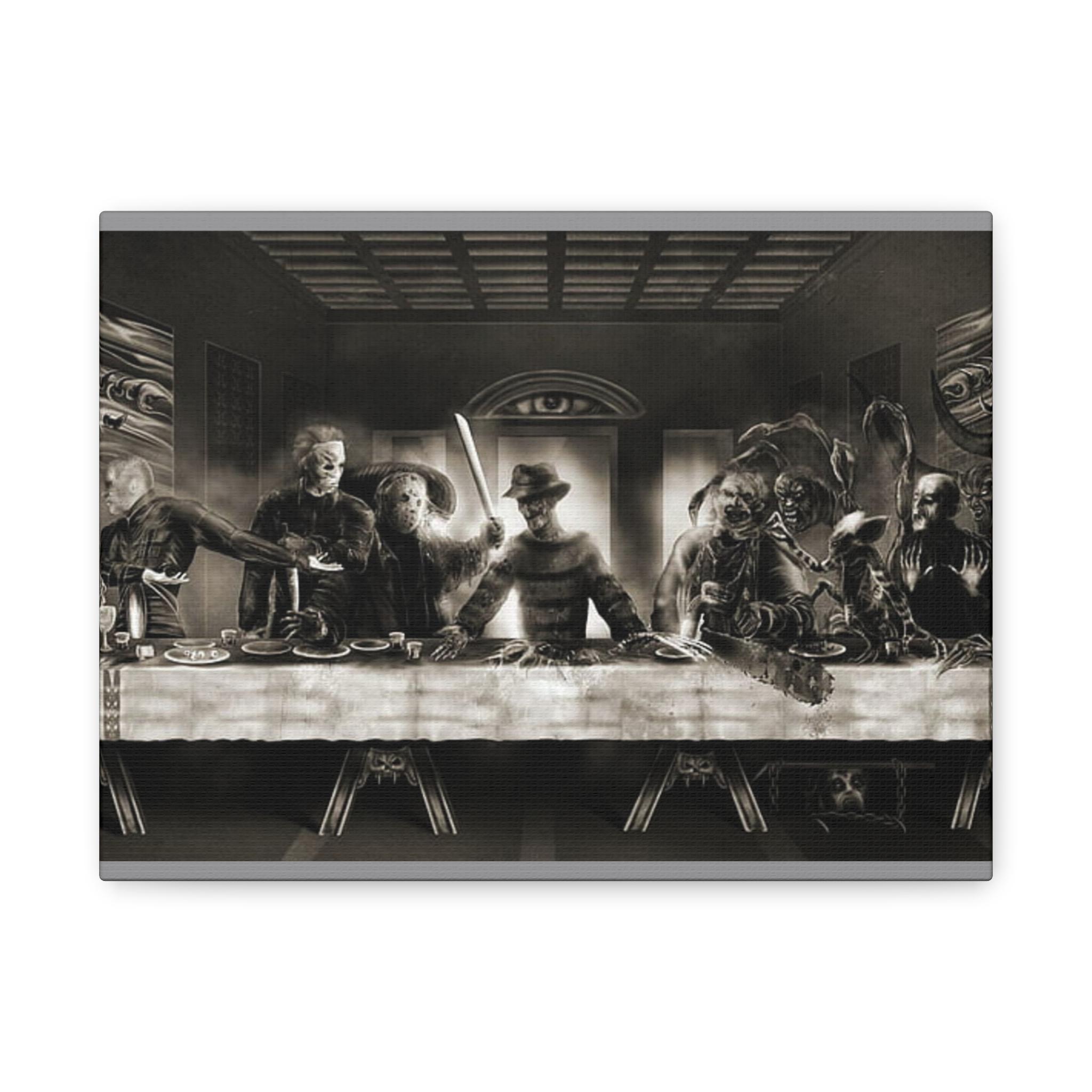 The REAL Last Supper, Horror Art Matte Canvas, Themed Print, Unique ...