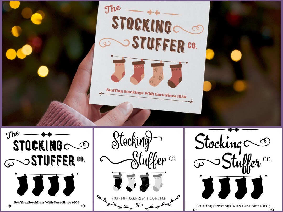Vintage Stocking Co | Christmas | PNG SVG Images for Cricut Silhouette ...