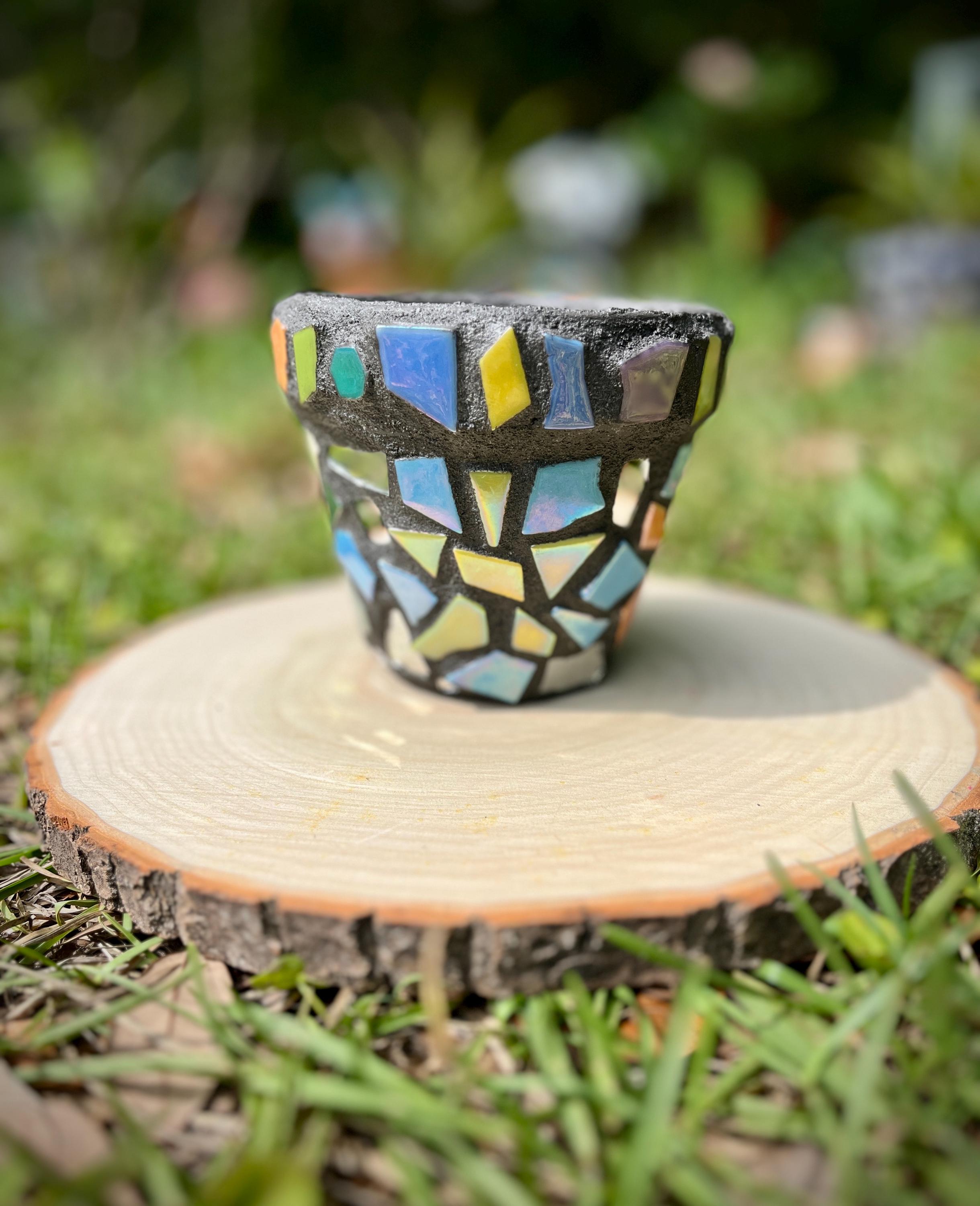 Hello Starshine Mosaic Planter - Etsy