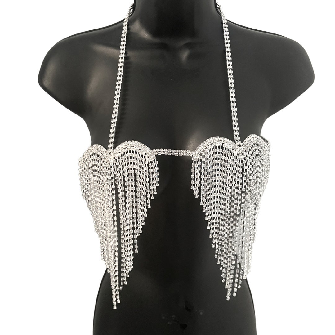 SPARKLE MONROE Rhinestone Body Chains / Bra Body Jewelry for - Etsy