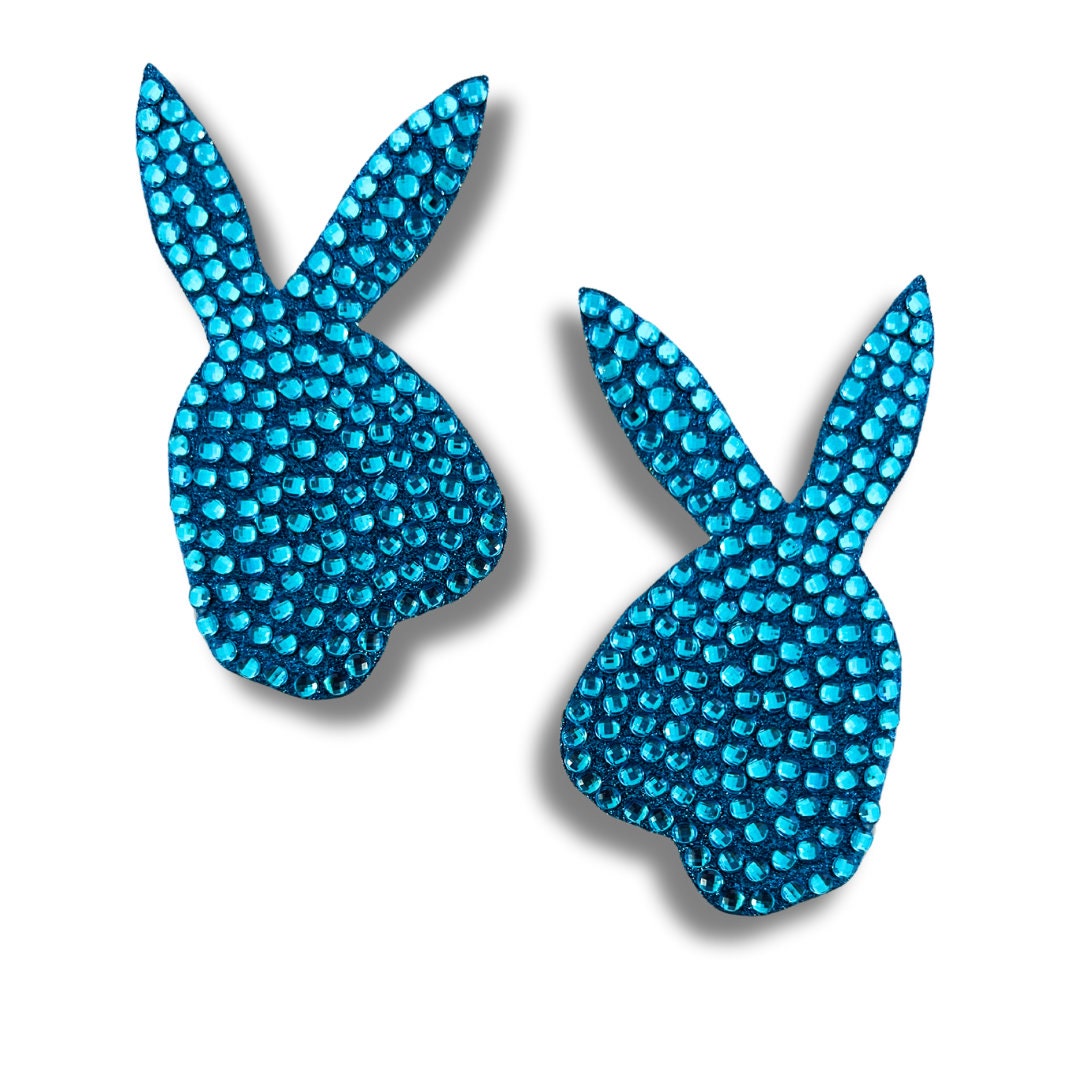 Bonnie 5 Colours Available Bunny Gem and Rhinestone Nipple Pasty ...