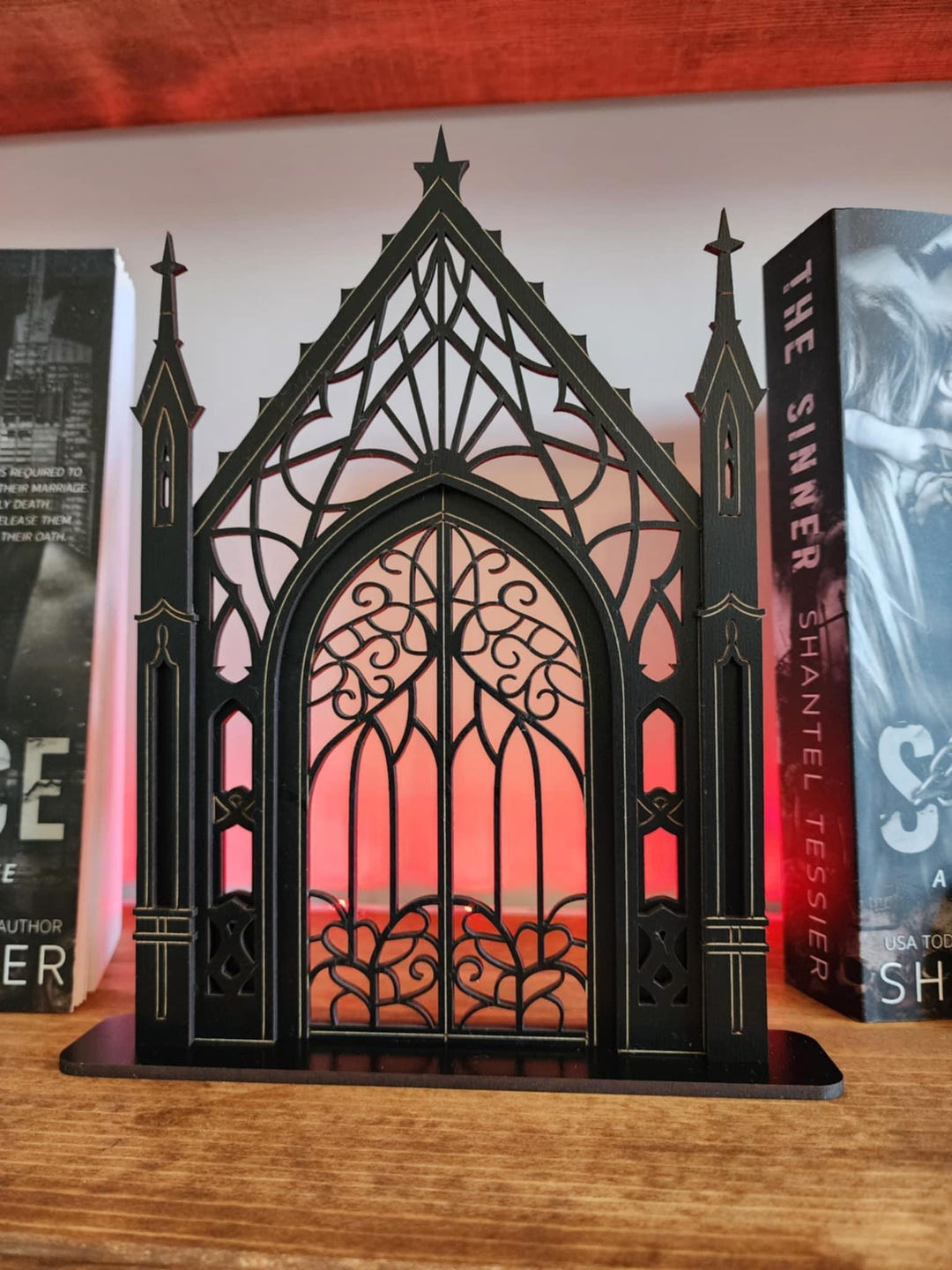 Book Shelf Decor - Cathedral Gates for Book Shelf, Spade Gate, Spade ...
