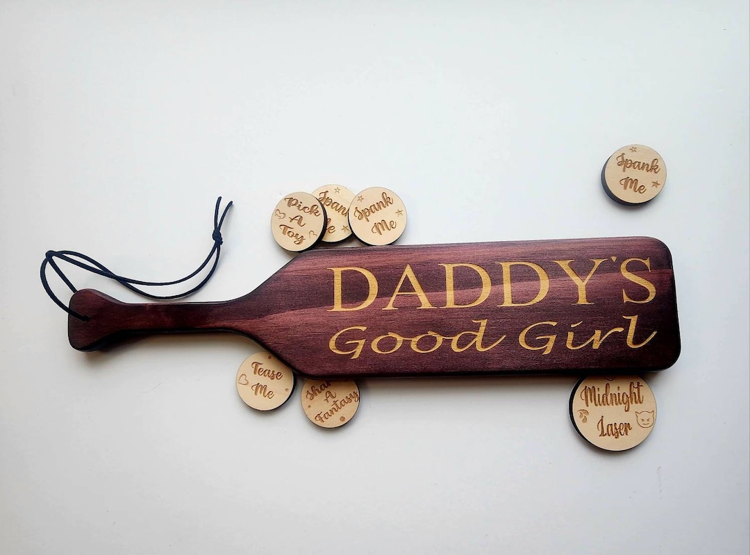 Daddy's Good Girl Paddle, Custom BDSM Spanking Paddle, Personalized ...