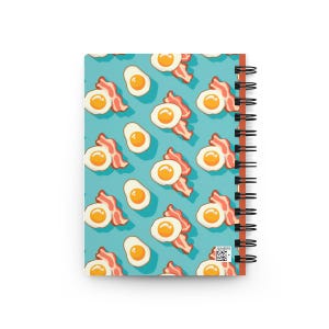 Bacon and Eggs Pattern Journal, Personalized Notebook - Etsy