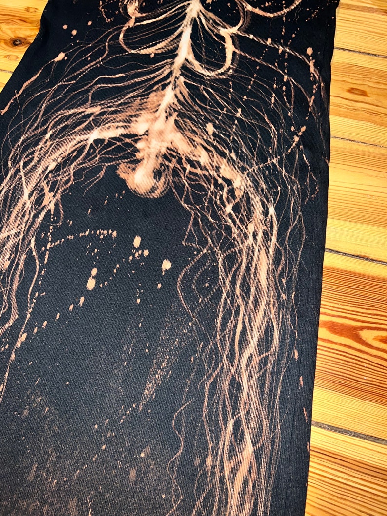 Skeleton Bleach Dress Bleached Art Selfmade Bones Skeletons Spine Goth ...