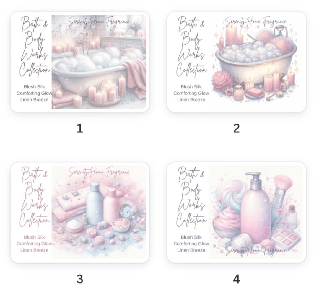 HB Box Digital Printable Download Labels Stickers Bath & Body Works ...