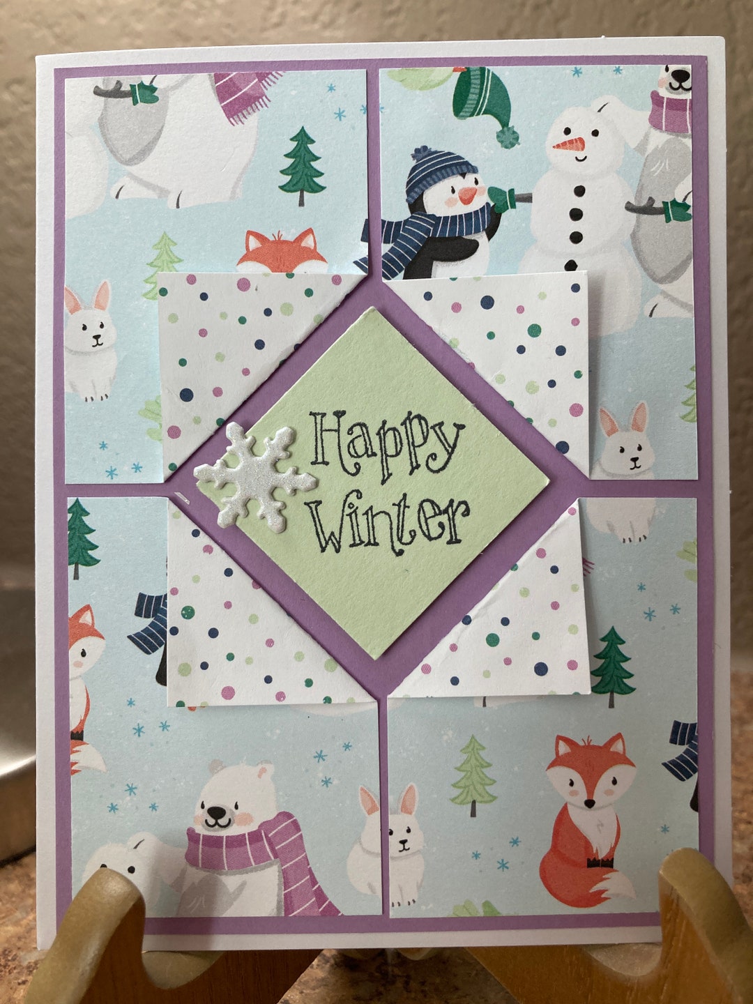 Happy Winter Card - Etsy
