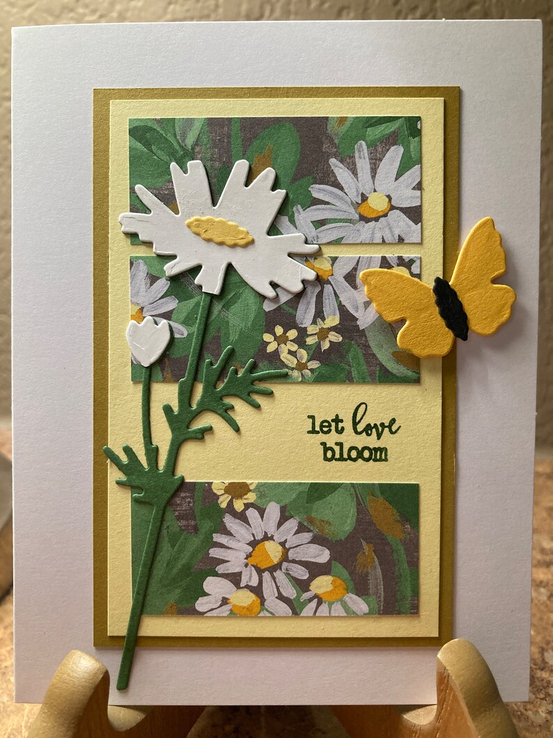 Daisy Greeting Card, Handmade Card, Floral Card, Greeting Card ...