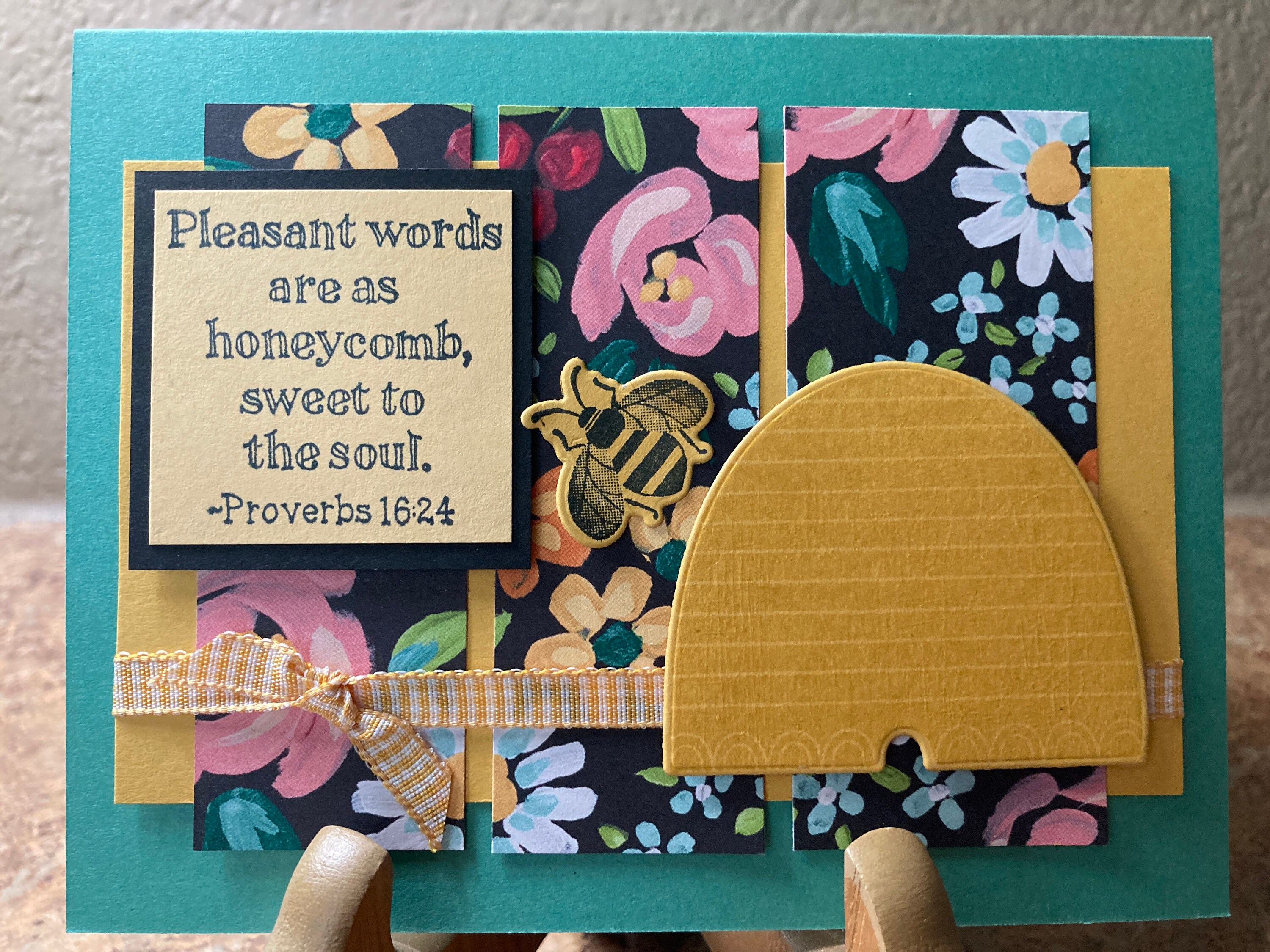 Friendship Card, Bee Card, Sweet Friend Card, Bee and Beehive Card ...