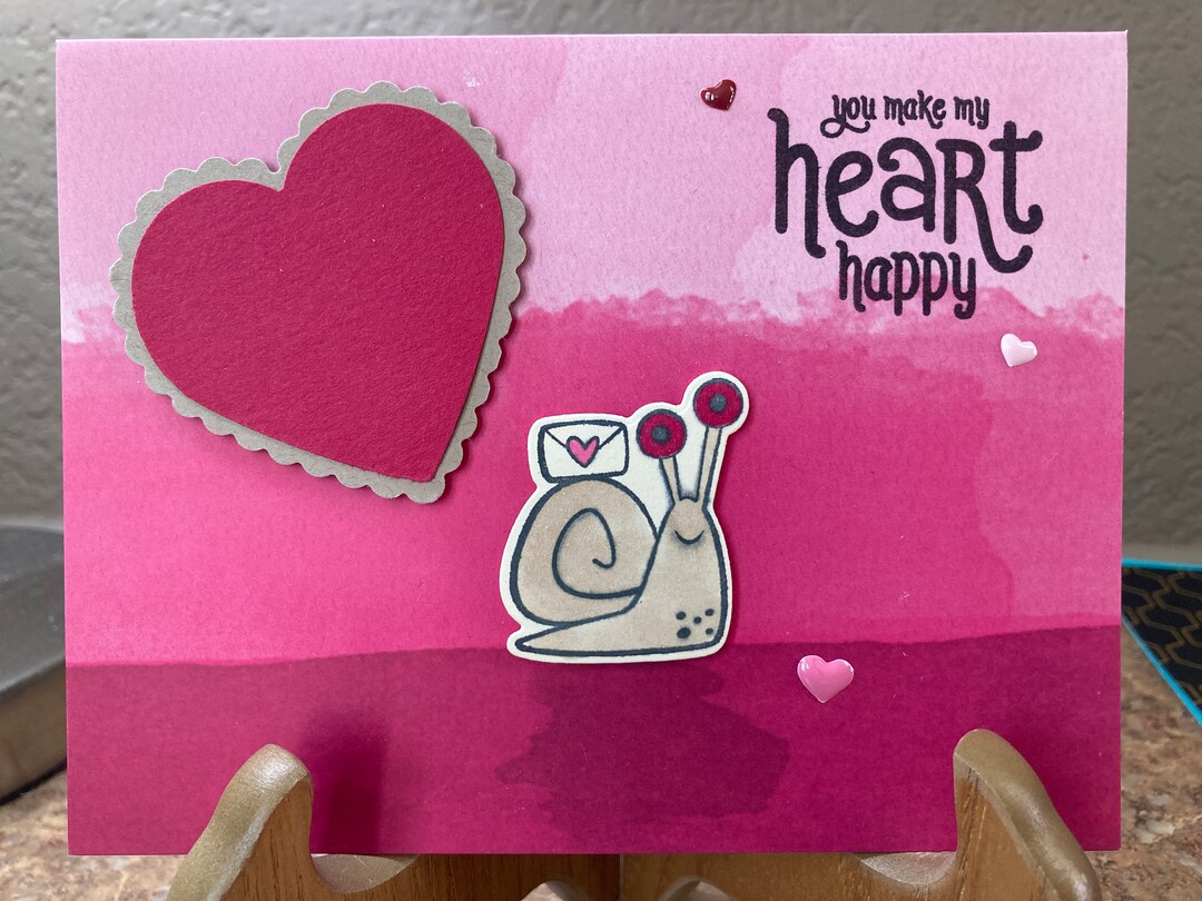 Snail Mail Valentine Card - Etsy