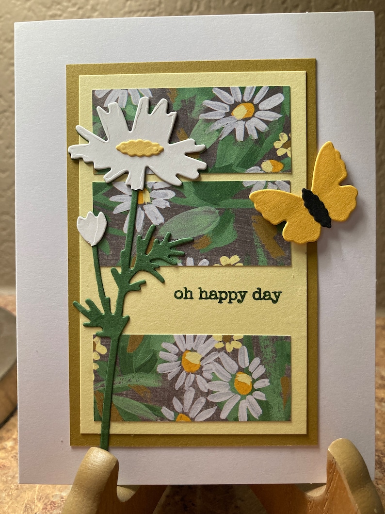 Daisy Greeting Card, Handmade Card, Floral Card, Greeting Card ...