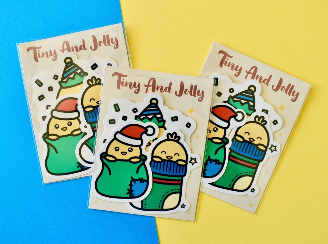 Tiny and Jolly Sticker Pack | Mood Sticker | Holly Jolly Sticker ...