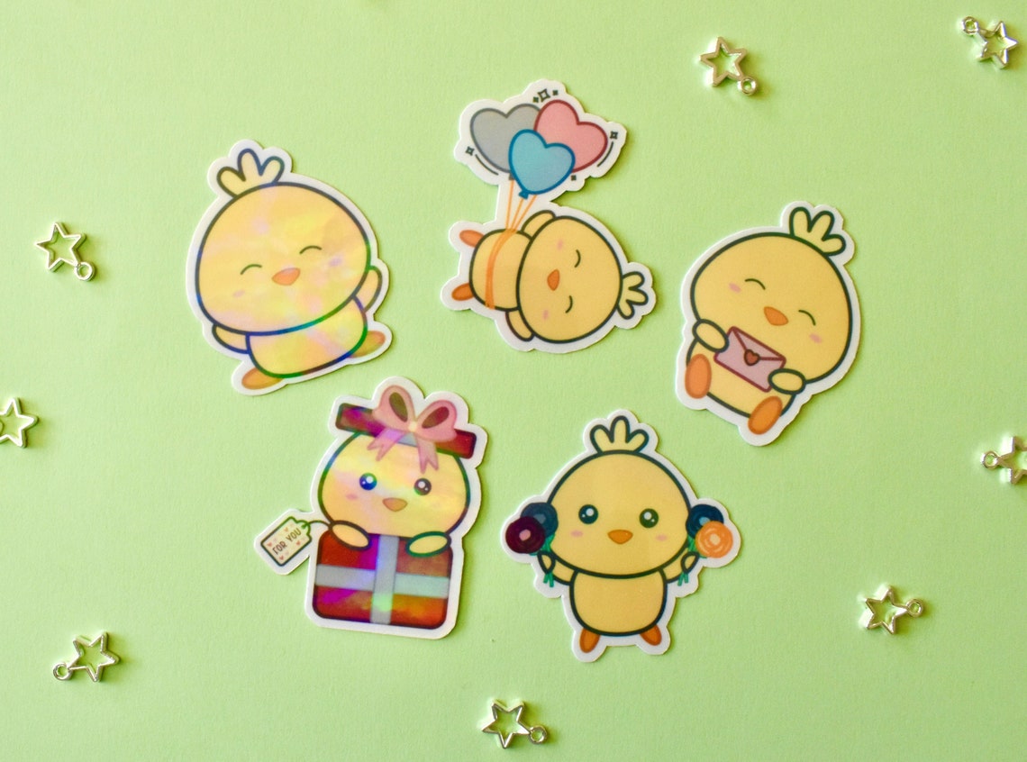 Holographic Peepo Sticker Decals | Chick Decal | Holographic With ...