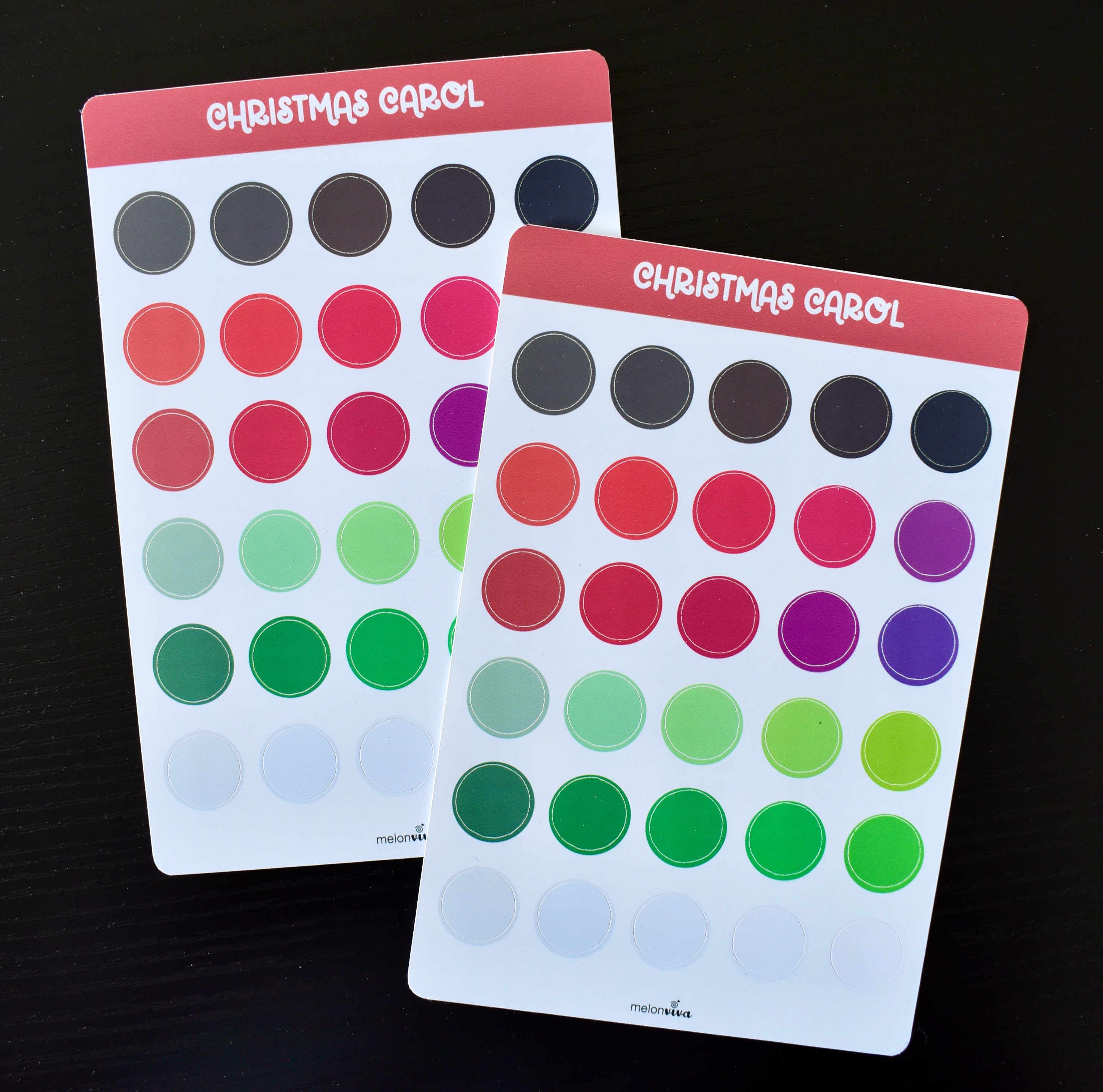 Color Swatches Sticker | Dot Sticker Deco | Paint Palette | Seasonal ...