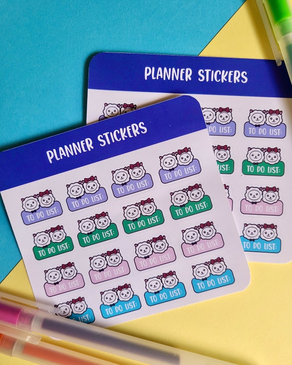 Planner Stickers TO DO List to Do List Stickers - Etsy