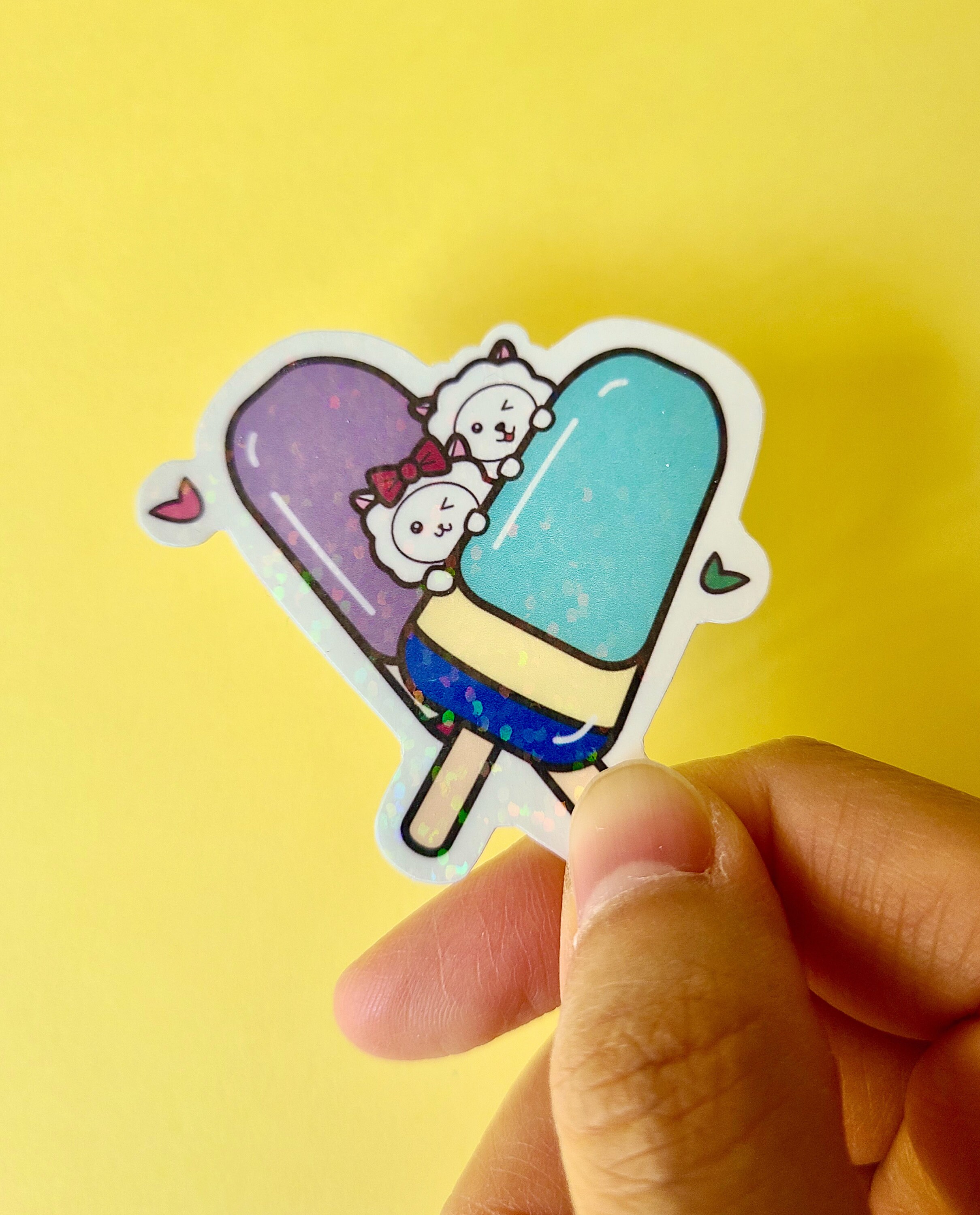 Holographic Popsicle Decal | Hello Summer Sticker | Summer Decal ...