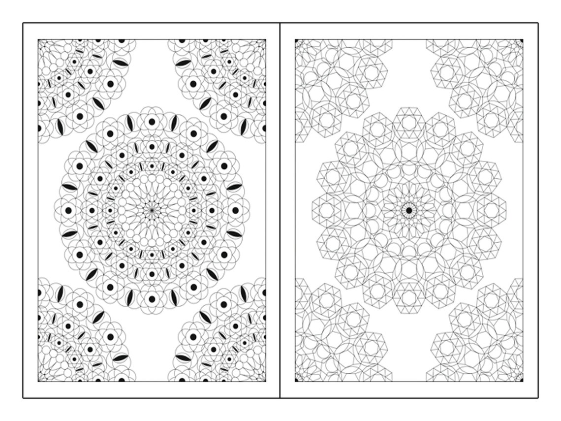 Mandala 8 Coloring Page 4 Mandalas for Coloring Gemstone - Etsy