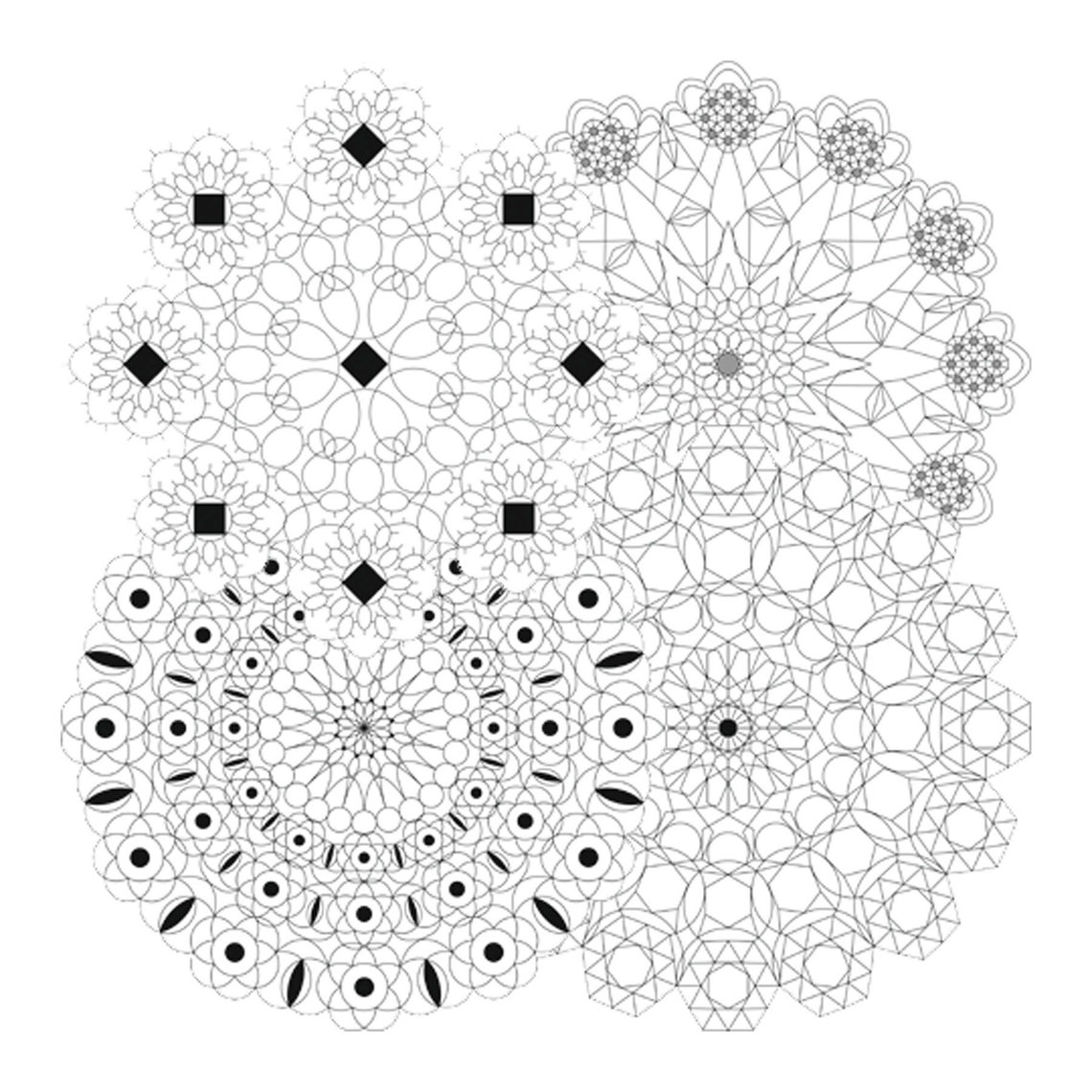 Mandala 8 Coloring Page 4 Mandalas for Coloring Gemstone - Etsy