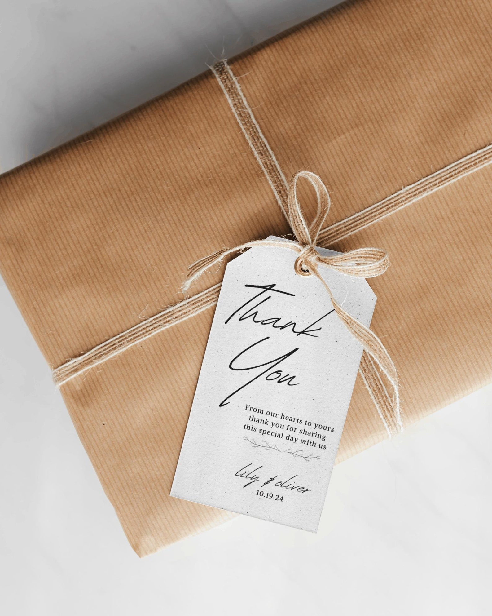 Wedding Favor Tag Template Editable Thank You Wedding Gift Tag Design ...