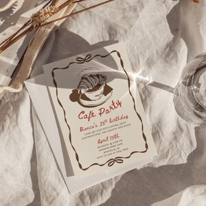 Cafe Party Invitation | Coffee Birthday Invite | Home Apartment Coffee ...